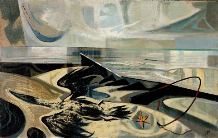 Carl Hall (1921-1996), Wailing Wall, 1954