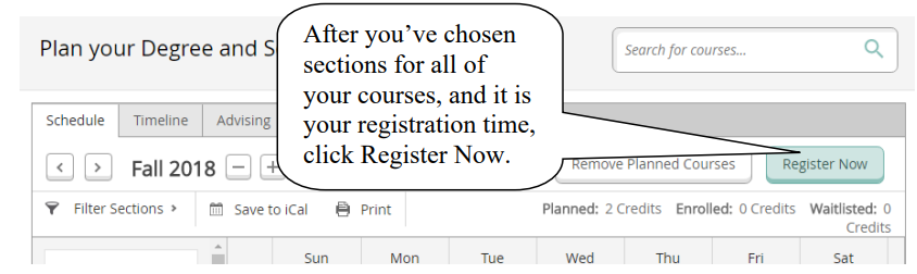 Screenshot showing how to confirm registration after selecting all of ...